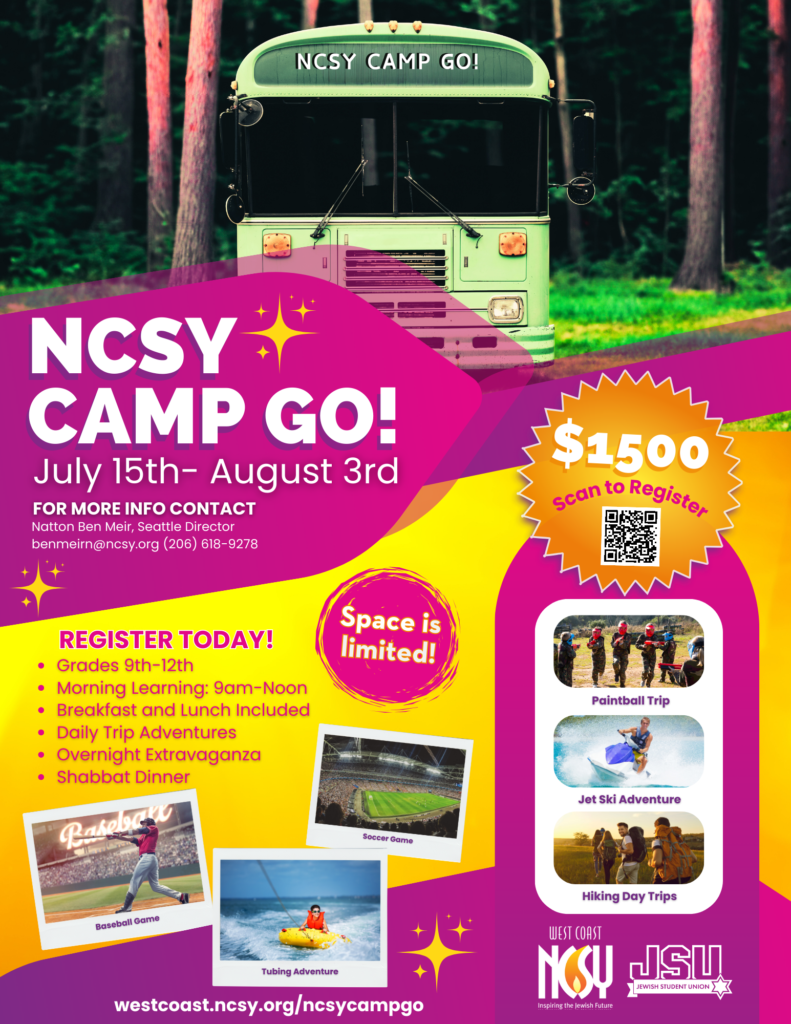 NCSY CAMP GO! - West Coast NCSY